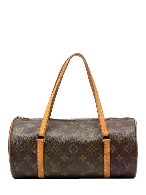 LOUIS VUITTON 2005 Monogram Papillon 28 Handbag - Brown
