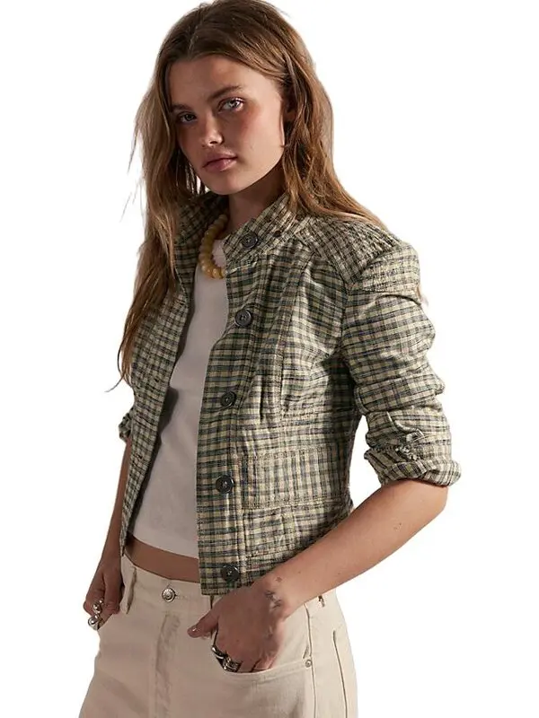 Free People Point It Blind Jacket - Neutral Combo
