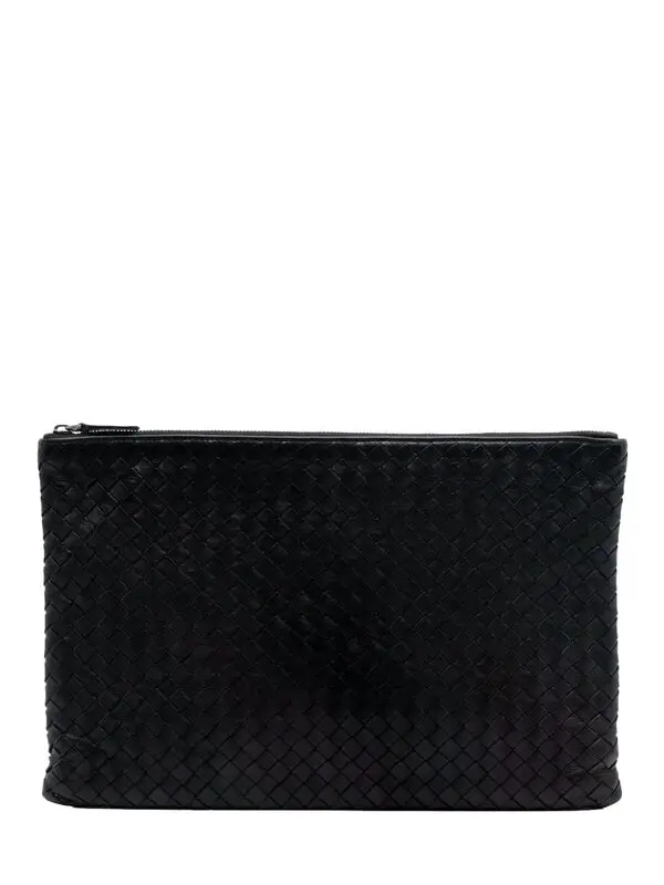 Bottega Veneta Nappa Intrecciato Clutch Bag - Black