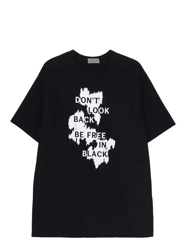 Yohji Yamamoto Graphic-print T-shirt - Black