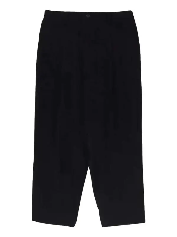 Yohji Yamamoto Pleated Wide Leg Trousers - Black