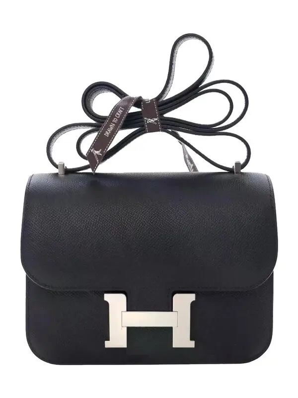 Hermès 2025 Mini Epsom Constance Iii 18 Crossbody Bag - Black