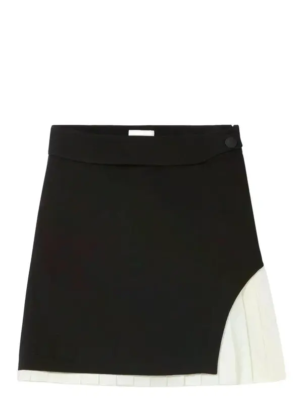 Claudie Pierlot Pleated Panel Mini Skirt - Black