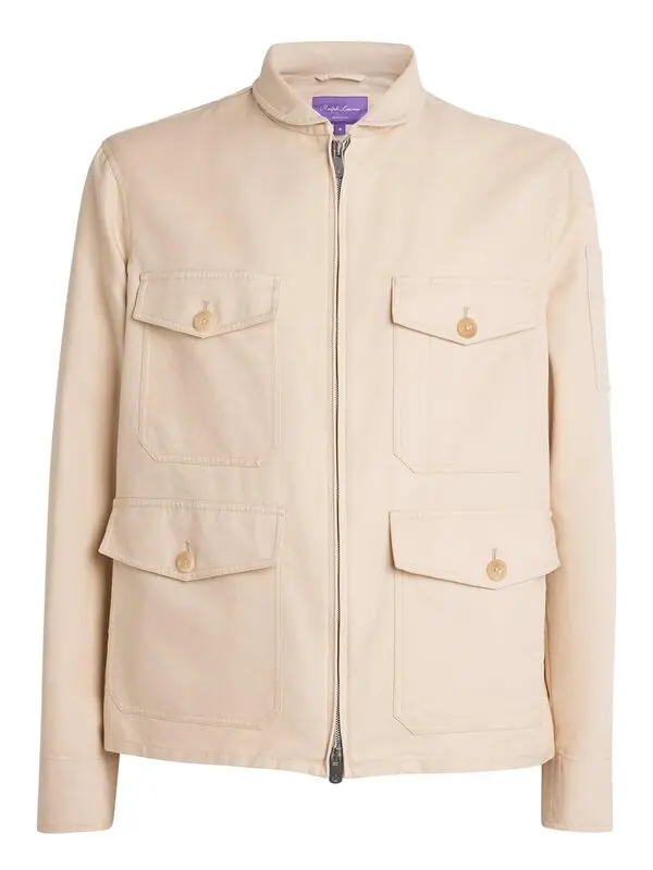 Ralph Lauren Purple Label Cotton Boulton Jacket - Beige