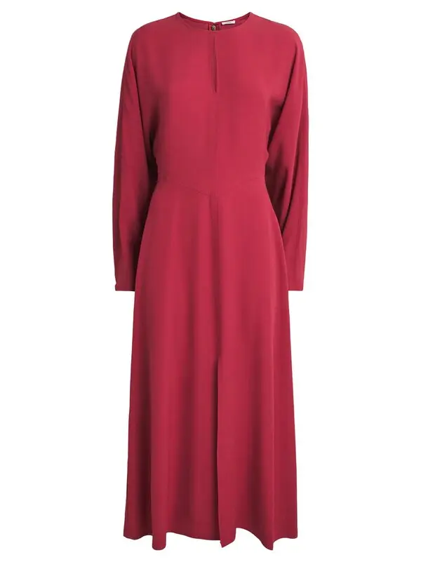 JOSEPH Crepe Hills Midi Dress - Pink