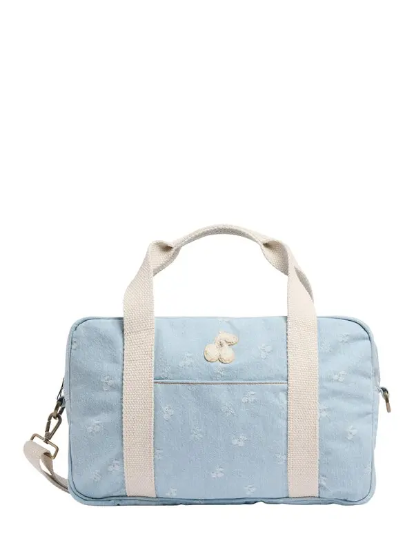 Bonpoint Denim Gigia Bowling Bag - Blue