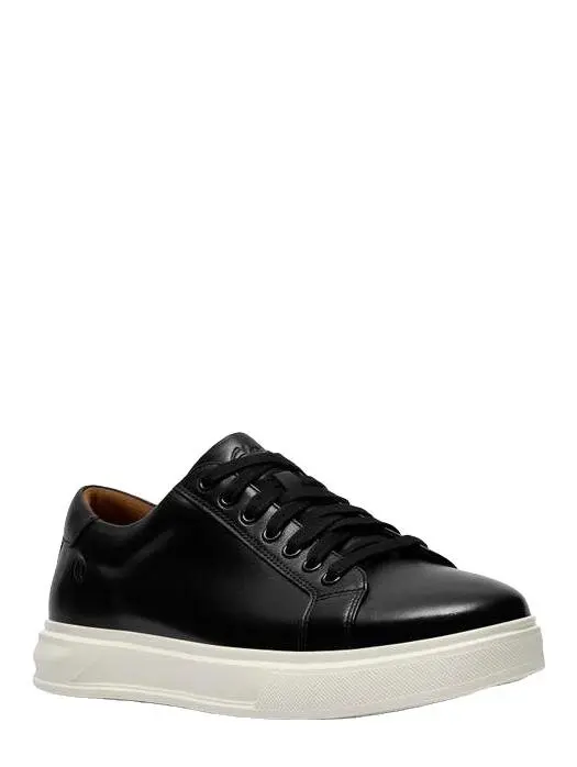 Clarks Goswell Tie Sneaker - Black Leather