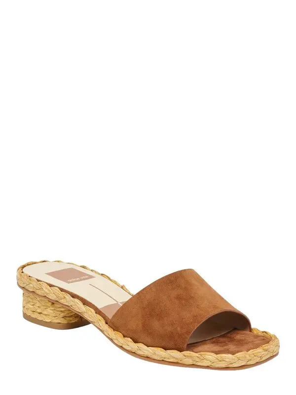 Dolce Vita Dixi Suede Slide Sandal - Brown Suede