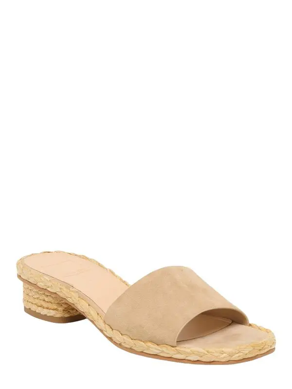 Dolce Vita Dixi Suede Slide Sandal - Camel Suede