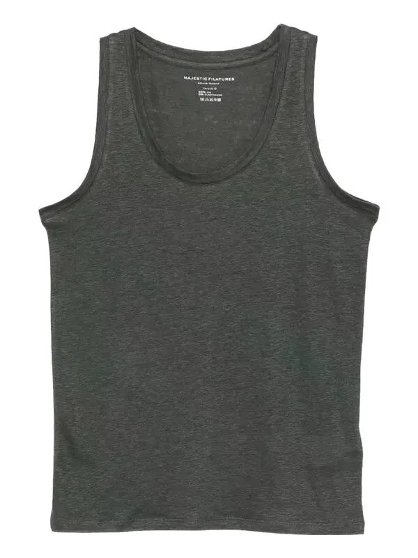 Majestic Filatures Sleeveless Tank Top - Grey