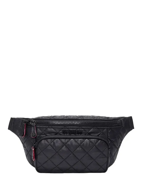 Mz Wallace Small Metro Quilted Nylon Sling Bag - Black