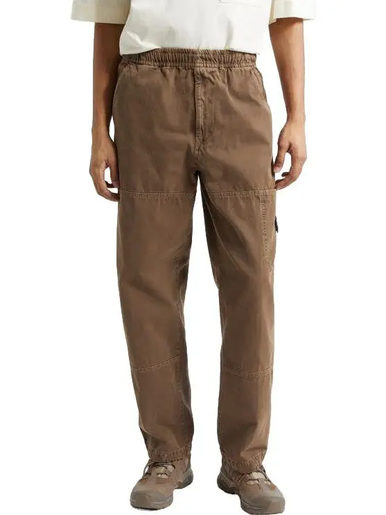Stone Island Garment Dye Cotton Cargo Pants - Umber