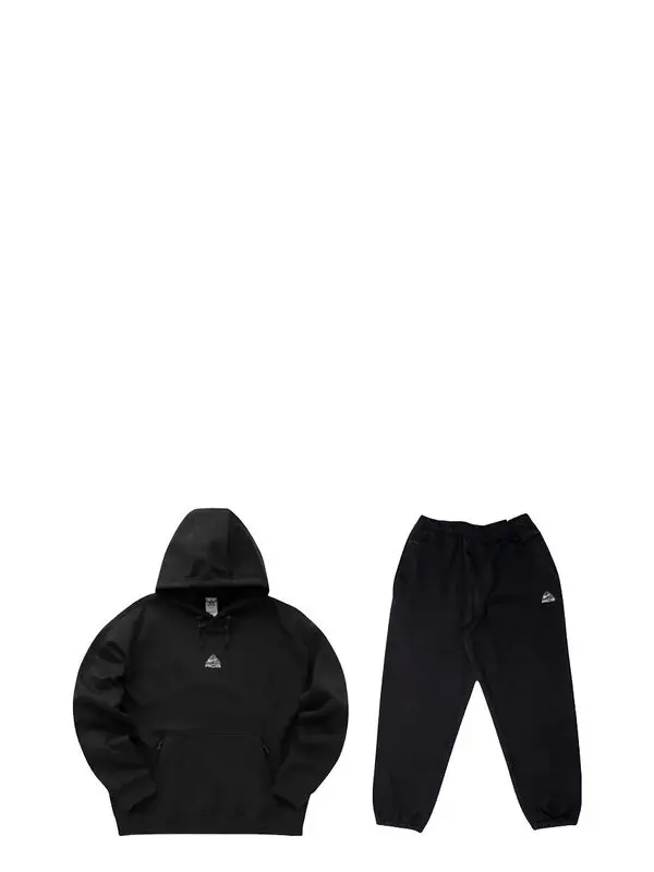 Nike Fleece Hoodie And Joggers Set - Black