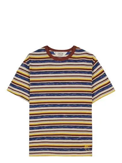 BRAIN DEAD Toni Stripe Tshirtin - Yellow