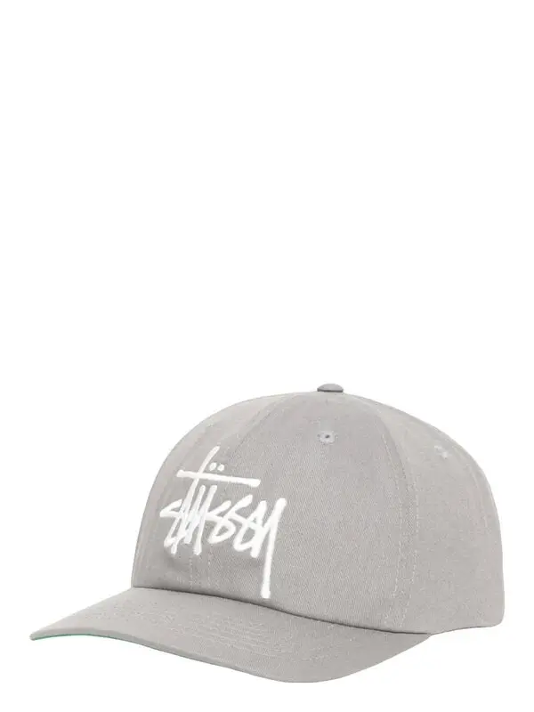 StÜssy Low Profile Big Basic Snapback - Steel Grey
