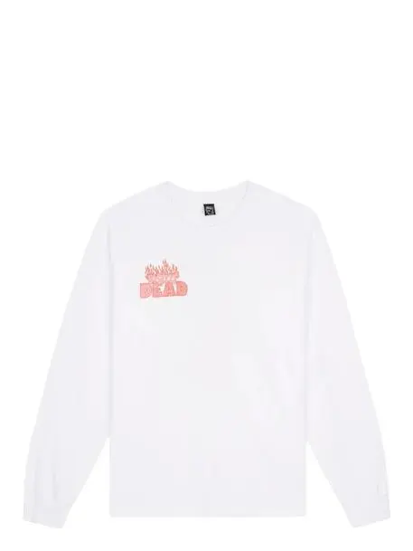 BRAIN DEAD Judgement Long Sleeve T-shirt - White