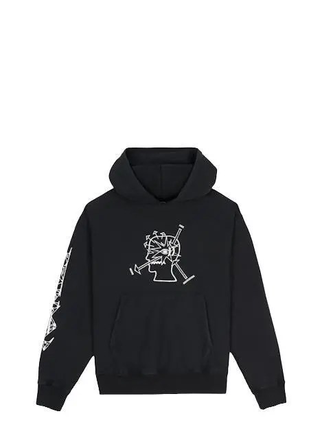 BRAIN DEAD Neuro Free Association Hoodie - Washed Black