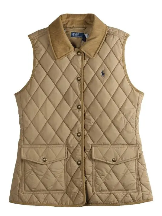 Polo Ralph Lauren Quilted Vest - Desert Khaki