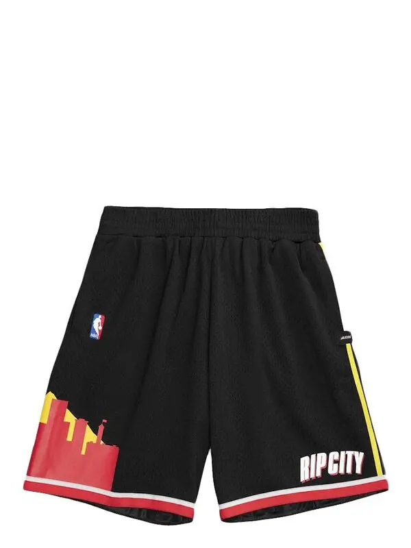 Mitchell & Ness Amine X Portland Trail Blazers Swingman Shorts - Black