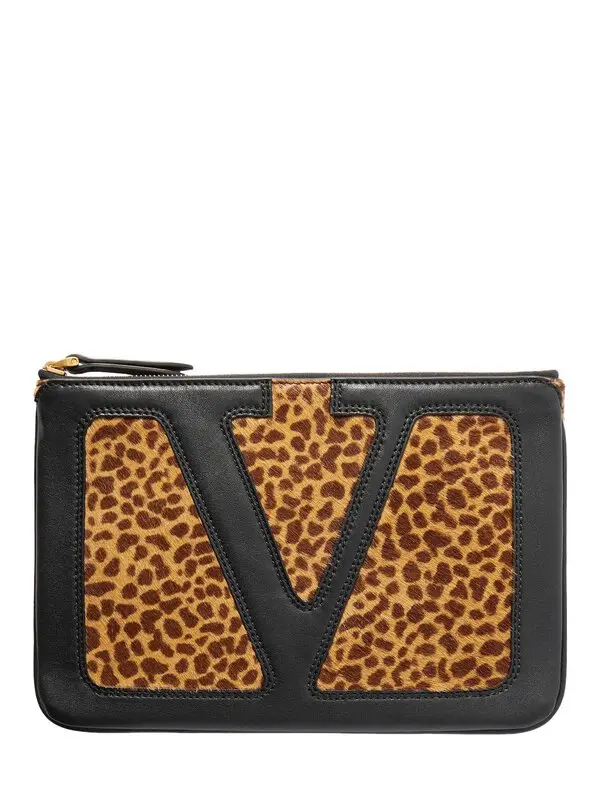 Valentino Garavani Viva Superstar Clutch - Animal Print