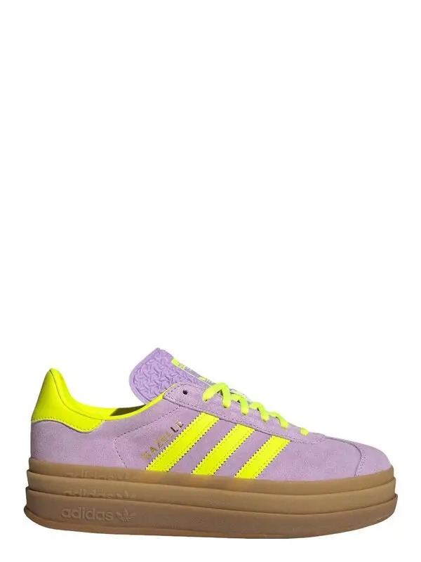 Adidas Gazelle Bold - Powder Plum/solar Yellow/gold Metallic