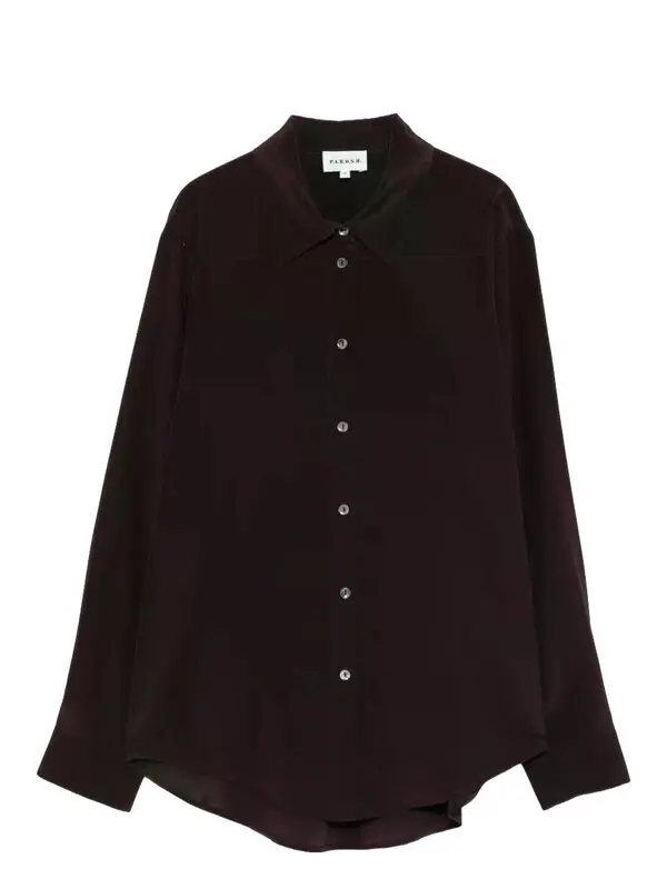 P.a.r.o.s.h Sweet Button Shirt - Brown