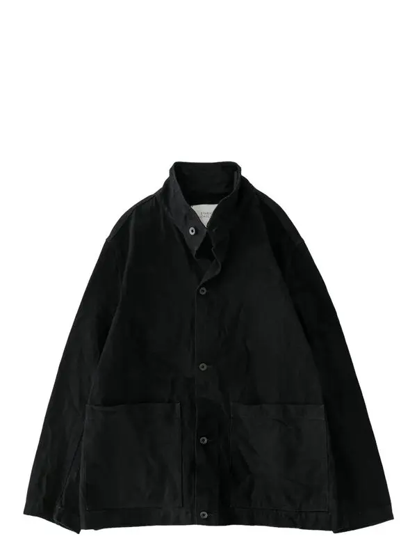 Studio Nicholson District Crinkle Patch-pockets Jacket - Black