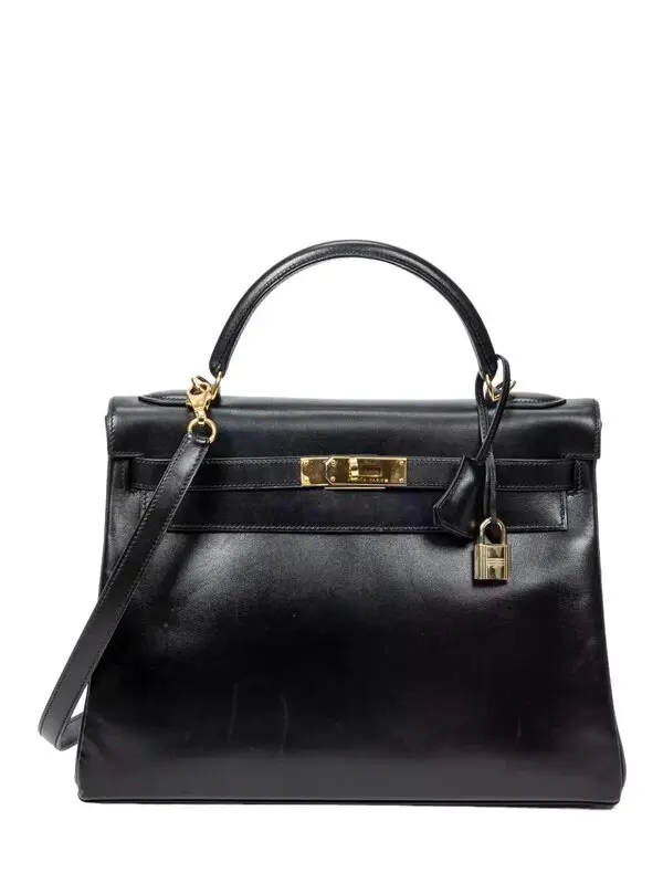 Hermès 32 Kelly Retourne Tote Bag - Black