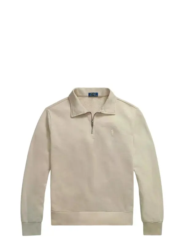 Polo Ralph Lauren Quarter-zip Cotton Sweatshirt - Neutrals