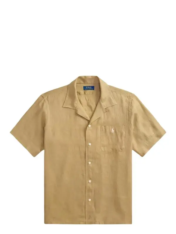 Polo Ralph Lauren Embroidered Linen Shirt - Neutrals