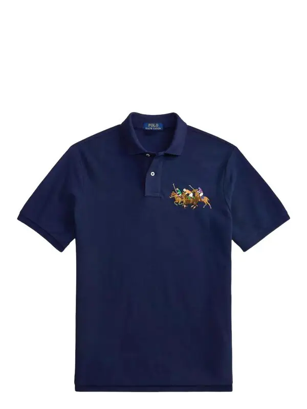 Polo Ralph Lauren Embroidered Polo Shirt - Blue