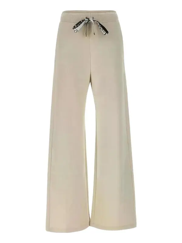 Max Mara Logo Drawstring Palazzo Pants - Neutrals