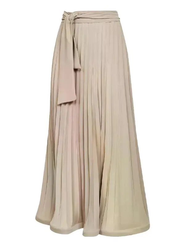 P.a.r.o.s.h Pleated Tie Skirt - Neutrals