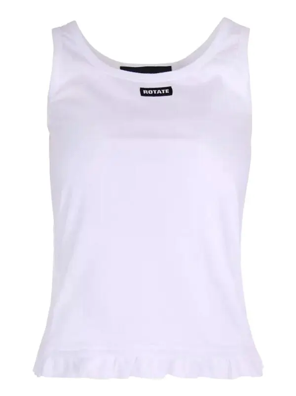 Remain Birger Christensen Ruffled Tank Top - White