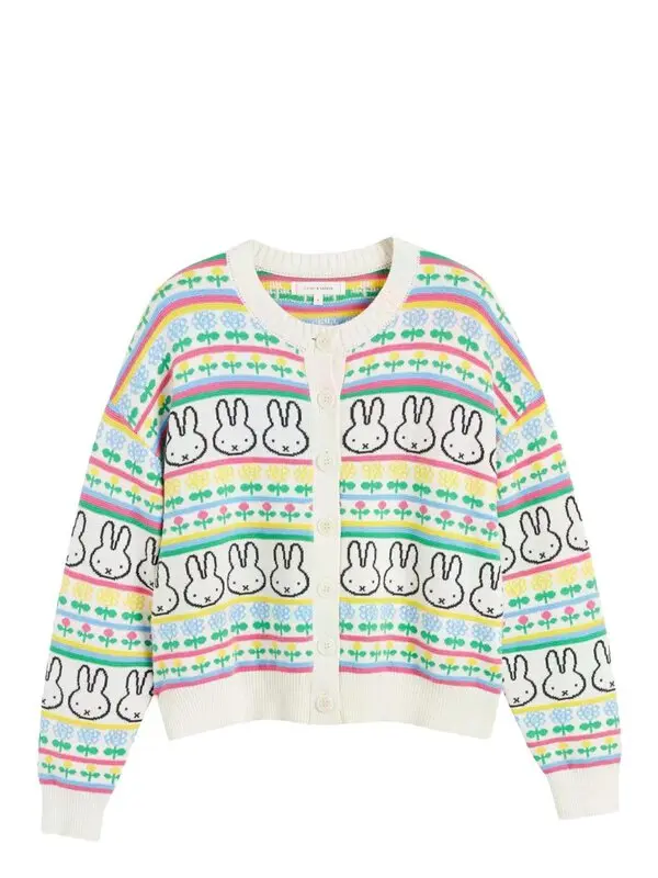 Chinti & Parker Fair-isle Cardigan - White