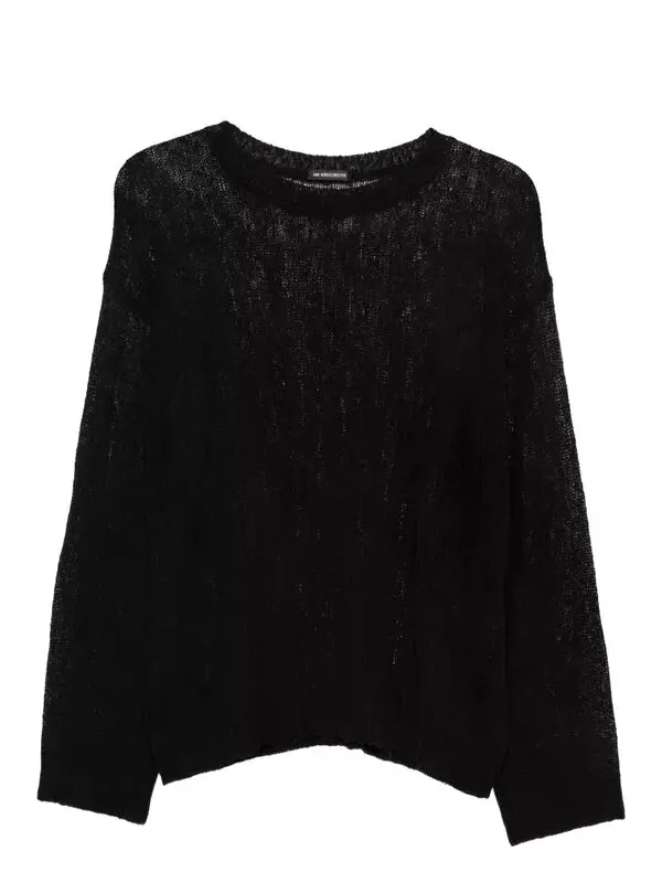 ANN DEMEULEMEESTER Joas Crew-neck Sweater - Black