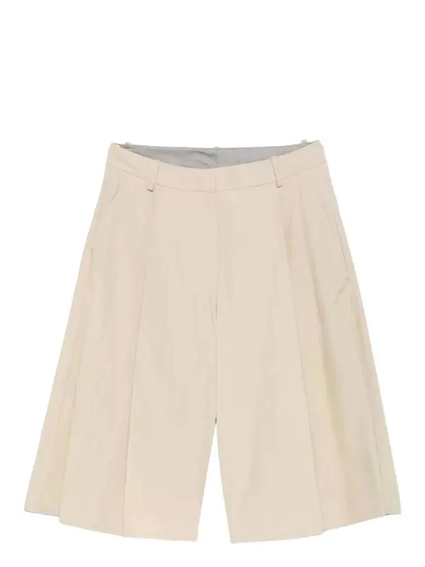ALYSI Pleated Shorts - Neutrals
