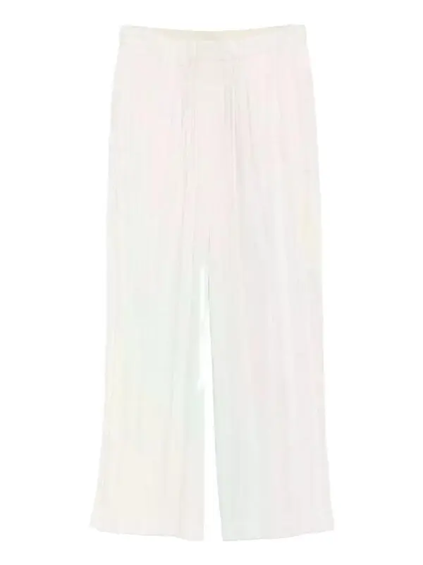ALYSI Pleated Trousers - White