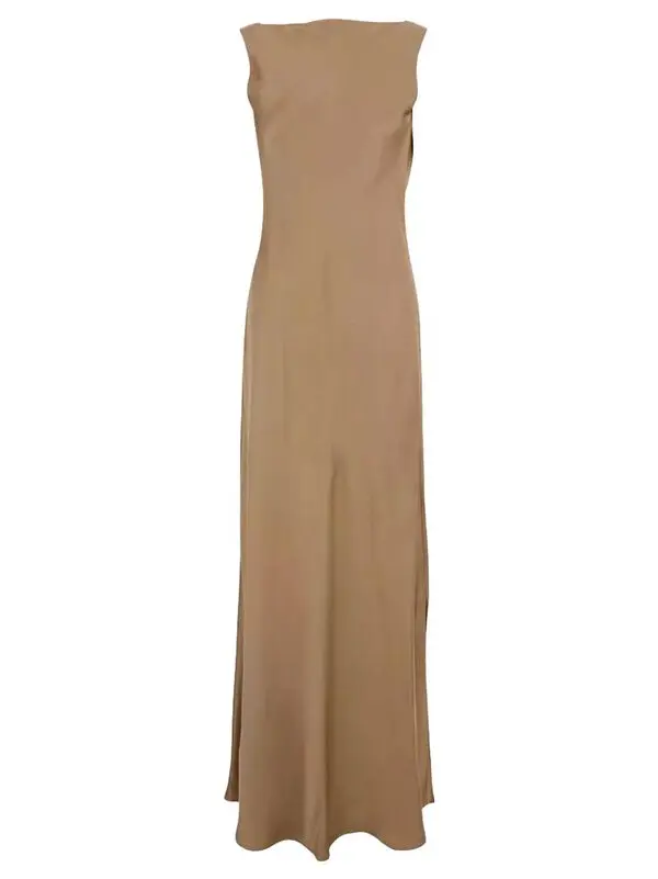Antonelli Firenze Cowl-neck Maxi Dress - Neutrals