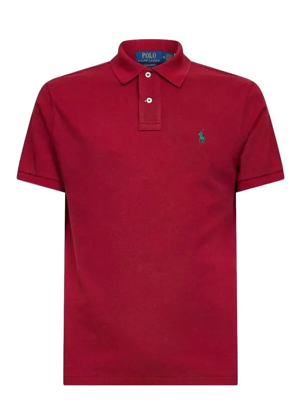 Polo Ralph Lauren Two-button Embroidery Polo Shirt - Red