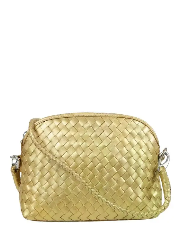 Dragon Diffusion Chunky Fellini Woven Crossbody Bag - Gold