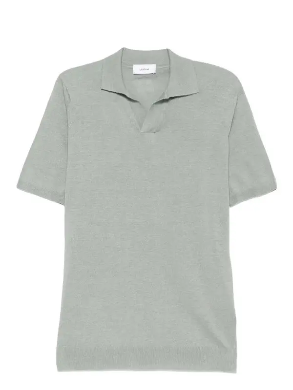 LARDINI Collared Short-sleeve T-shirt - Green