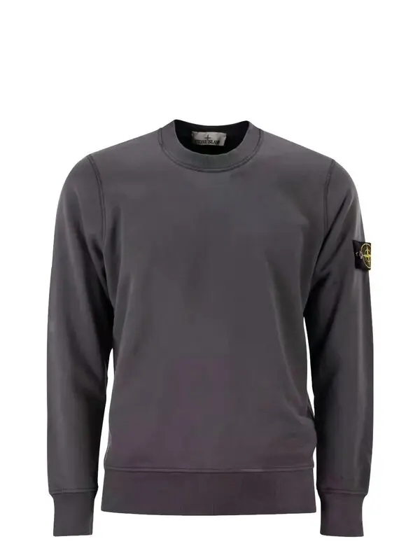 Stone Island Raglan-sleeve Crew-neck Sweatshirt - Grey