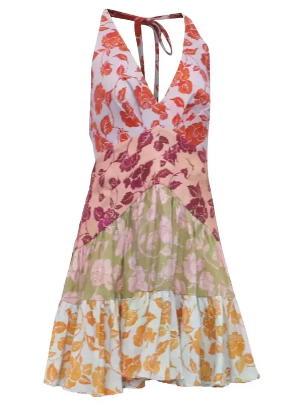Zimmermann Floral Printed Mini Dress - Pink