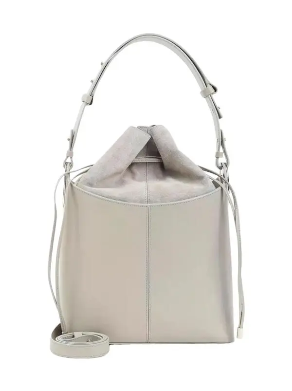 Giorgio Armani Logo-detail Drawstring Bucket Bag - Neutrals