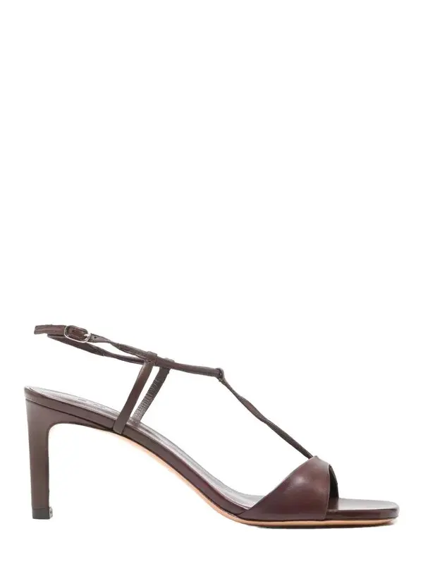Soeur Cecille T-strap Heeled Sandals - Brown