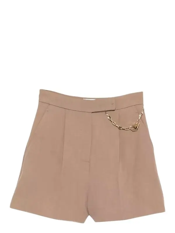 Elisabetta Franchi Chain-detail Shorts - Neutrals