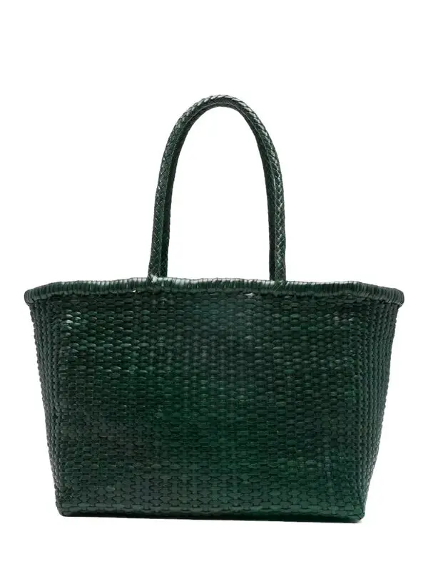 Dragon Diffusion Big B Weave Woven Top-handle Tote Bag - Green
