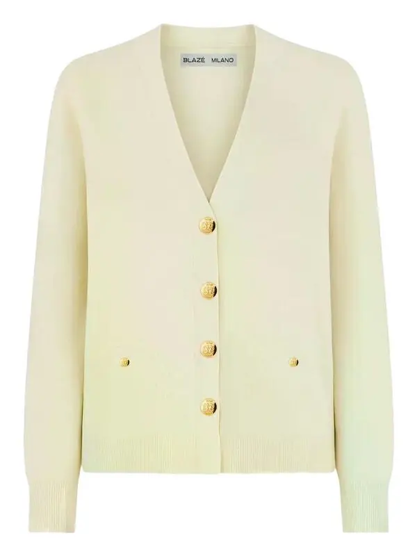 BLAZÉ MILANO Buttoned Cardigan - Neutrals