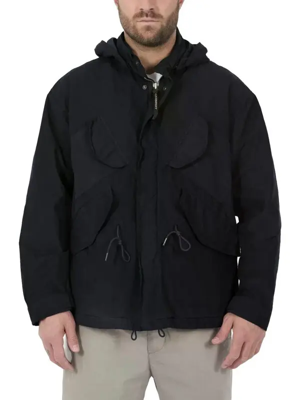 C.P. COMPANY Goggle Hood Jacket - Black